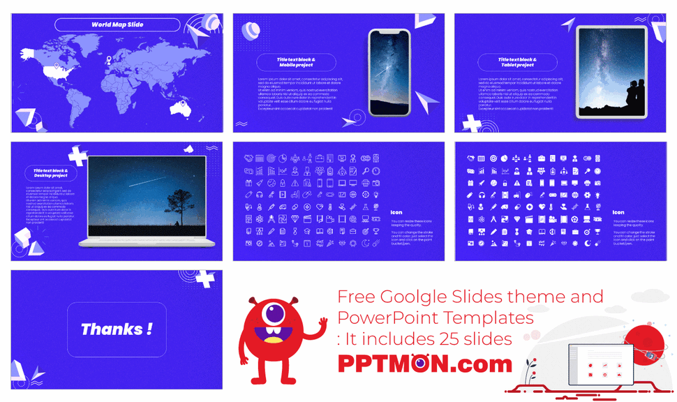 Modern Geometric Composition Free Google Slides PPT Templates