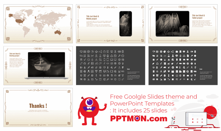 Outline Frames Free Presentation Templates - Google Slides PPT