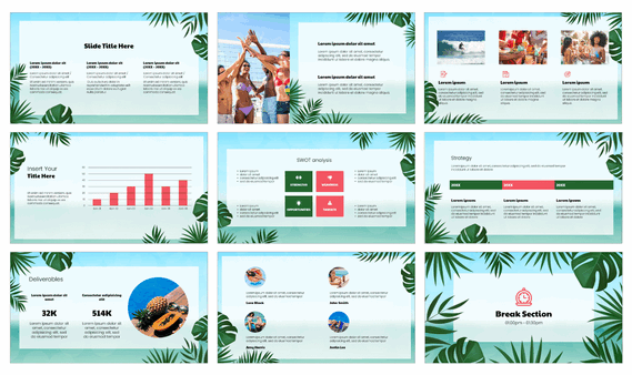 Summer Marketing Campaigns Google Slides PowerPoint Template