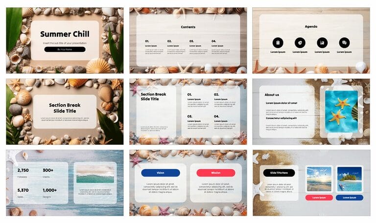 Summer Chill Free Presentation Templates -Google Slides & PPT