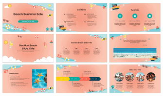 Beach Summer Sale Google Slides Themes PowerPoint Templates