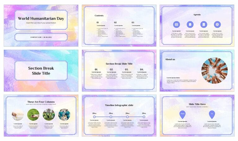 Humanitarian Day Google Slides Themes PowerPoint Templates