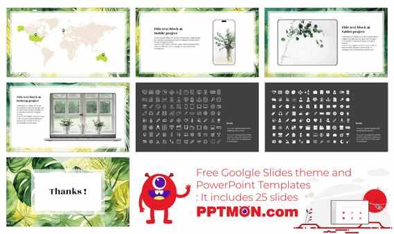 Summer Botanical Presentation Templates - Google Slides & PPT