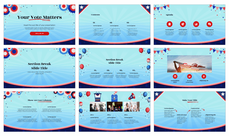 Your Vote Matters Google Slides Themes PowerPoint Templates