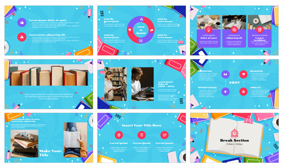 Happy International Literacy Day Google Slides PPT Templates