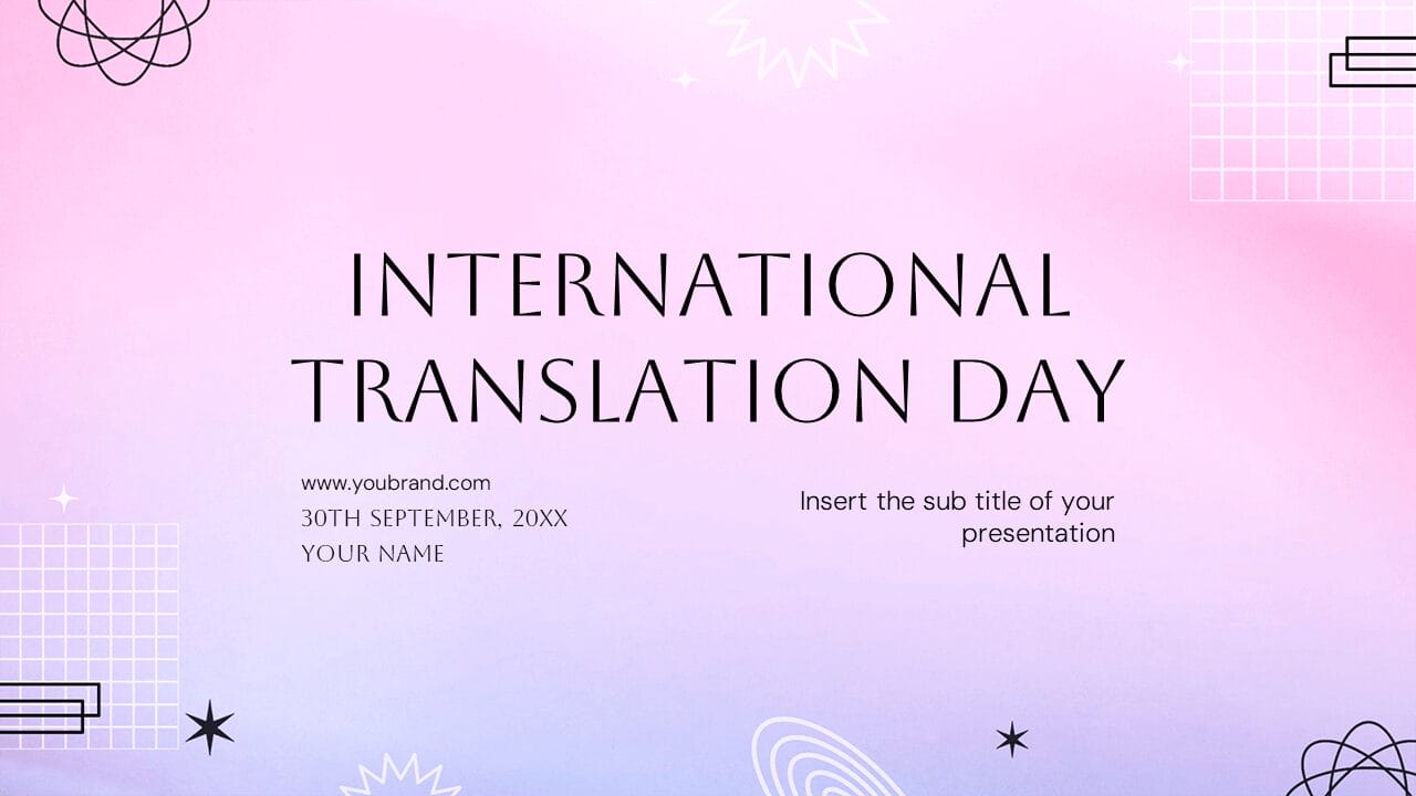 International Translation Day Google Slides PowerPoint Templates