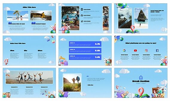 Travel and Tourism Google Slides Themes PowerPoint Templates