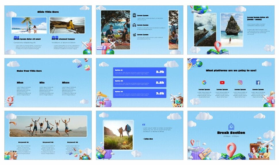 Travel and Tourism Google Slides Themes PowerPoint Templates