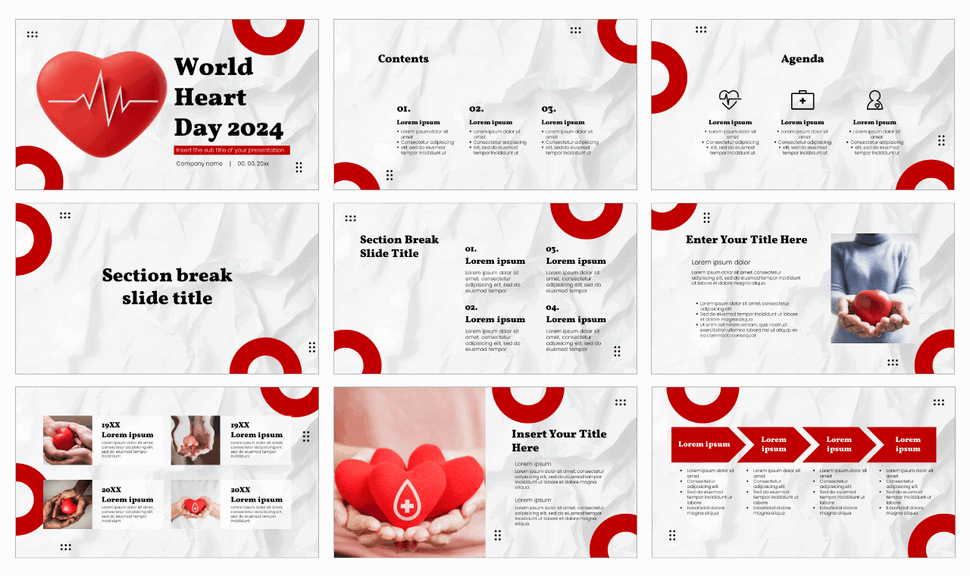 World Heart Day 2024 Google Slides Theme PowerPoint Template