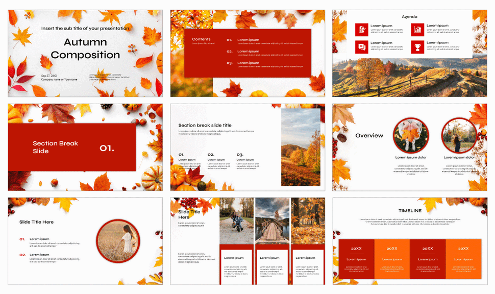 Autumn Composition Google Slides Themes PowerPoint Templates