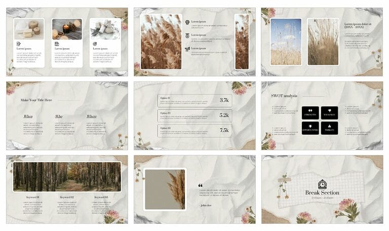 Cozy Fall Vibes Free Google Slides Themes PowerPoint Templates