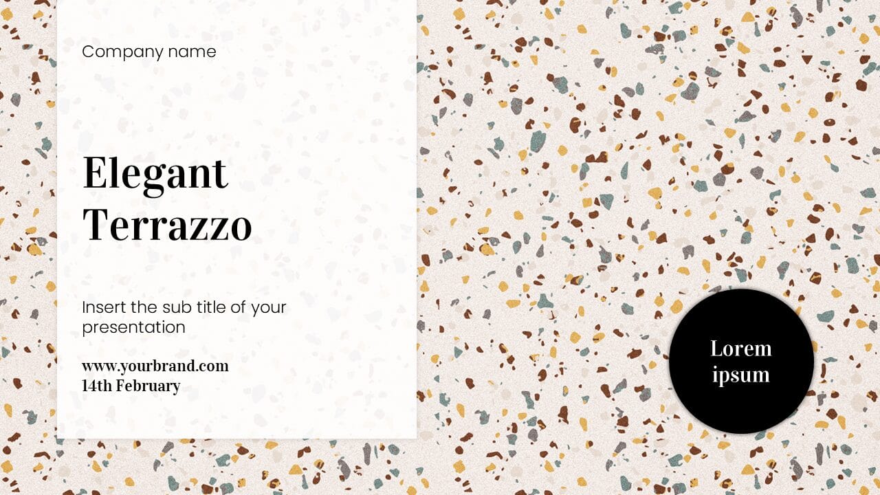 Elegant Terrazzo Free Google Slides Theme PowerPoint Templates