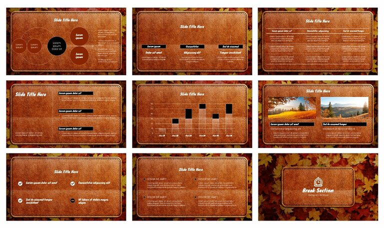 Fall Marketing Ideas Presentation Templates - Google Slides & PPT