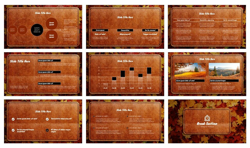 Fall Marketing Ideas Presentation Templates - Google Slides & PPT