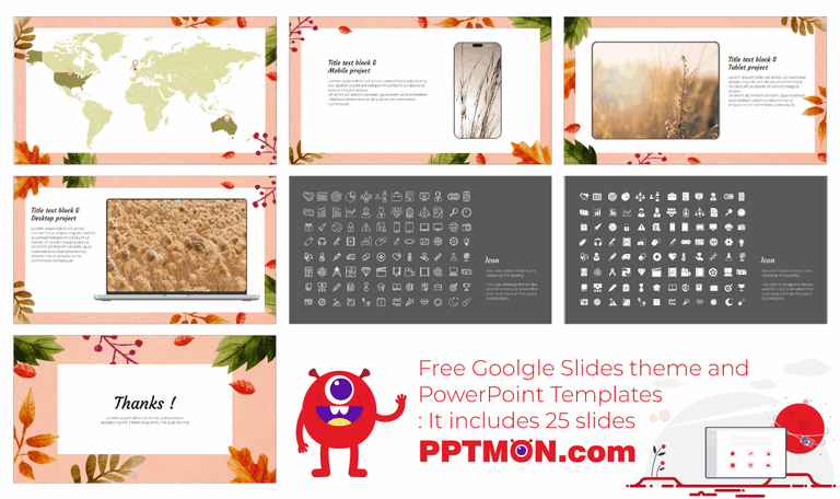 Happy Fall Design Google Slides Themes PowerPoint Templates