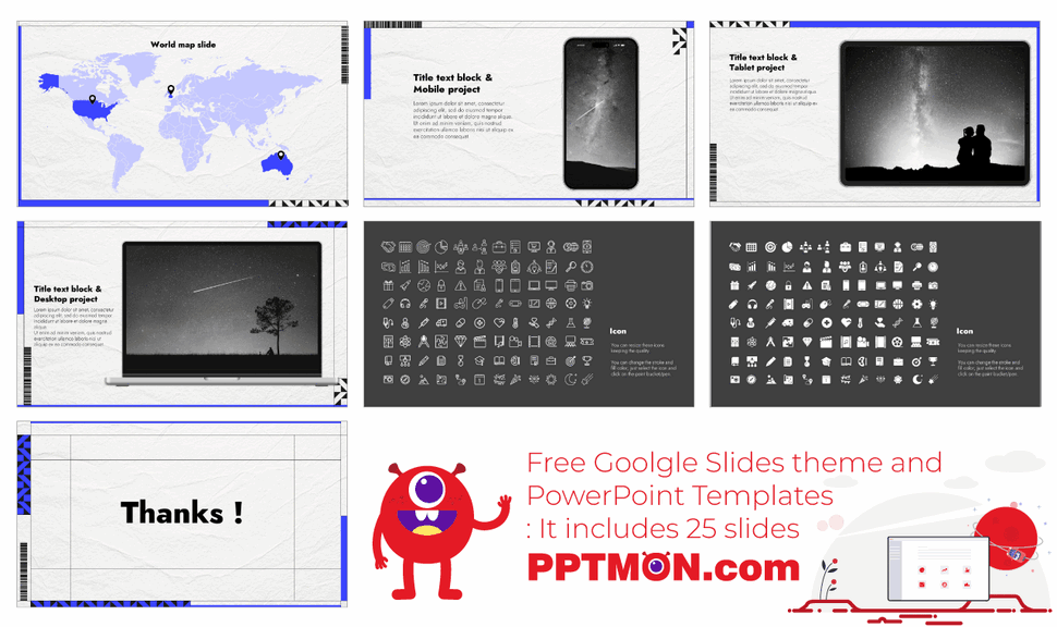 Simple Geometric Style Conference Google Slides PPT Templates