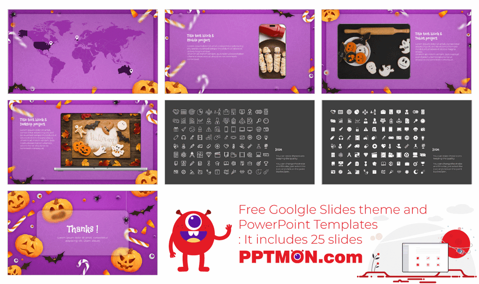 Happy Halloween Newsletter Google Slides PowerPoint Templates