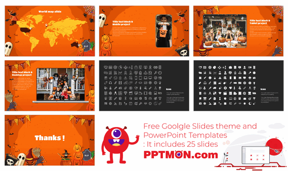 Happy Halloween Party Free Google Slides PowerPoint Templates