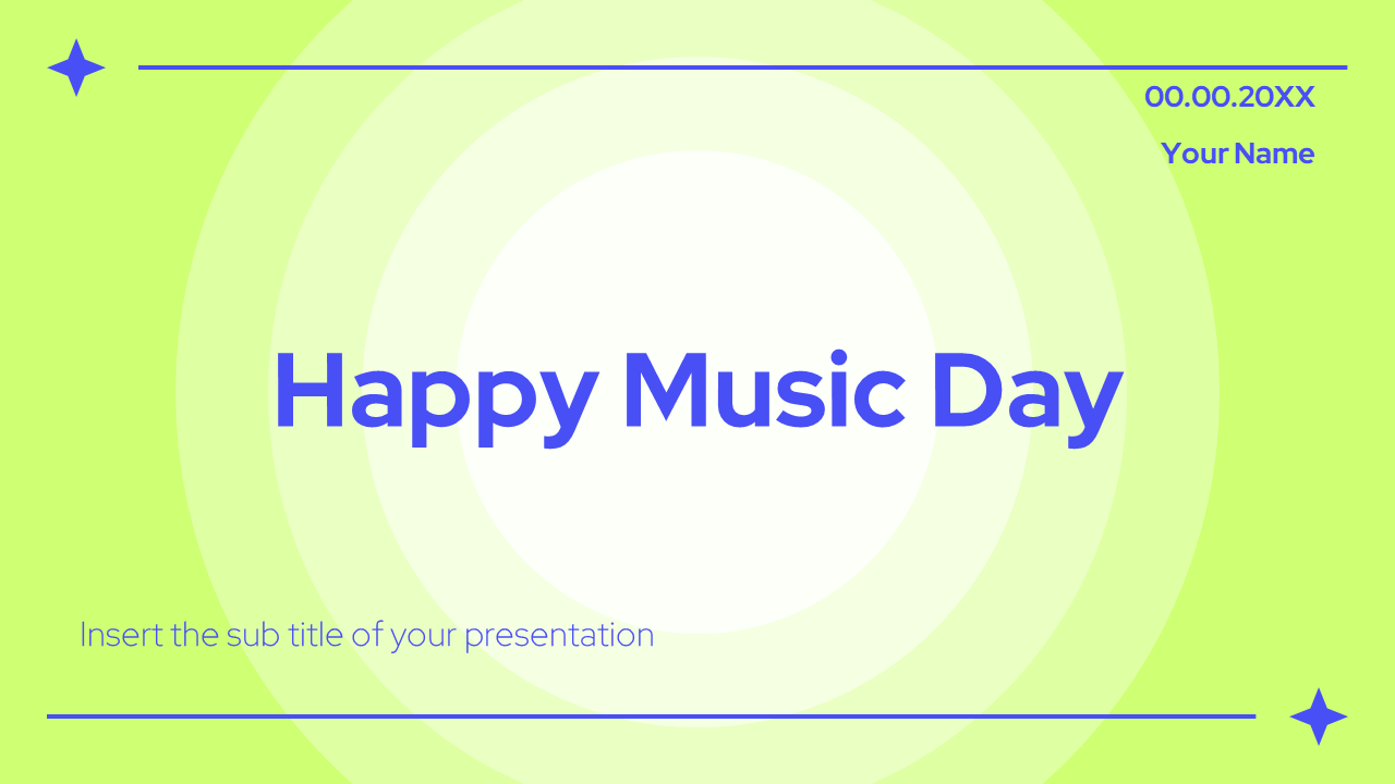 Happy Music Day Free Google Slides Theme PowerPoint Template