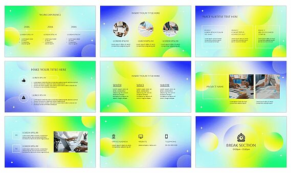 Gradient Inspirational Google Slides Theme PowerPoint Template
