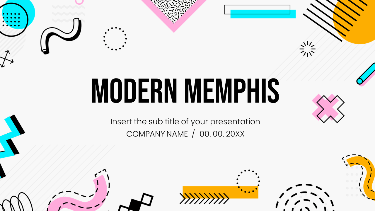 Modern Memphis Free Google Slides Theme PowerPoint Template