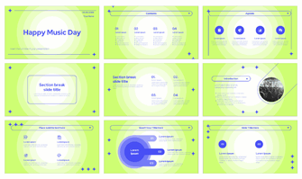 Happy Music Day Free Google Slides Theme PowerPoint Template