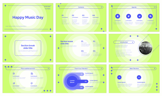 Happy Music Day Free Google Slides Theme PowerPoint Template