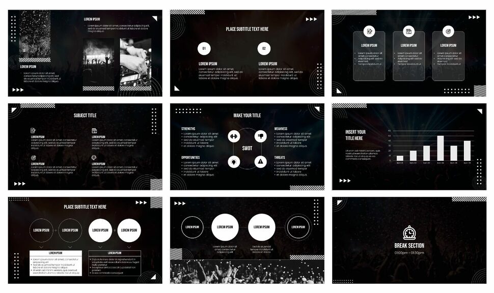 Concert Music Festival Google Slides Theme PowerPoint Template
