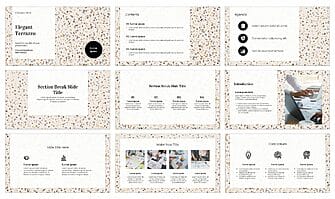 Elegant Terrazzo Free Google Slides Theme PowerPoint Templates