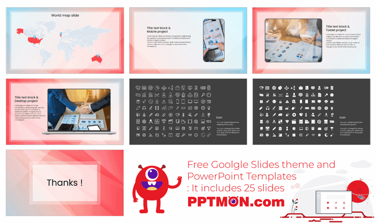 Abstract Annual Report Google Slides Theme PowerPoint Template