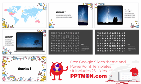 Happy Childrens Day Google Slides Theme PowerPoint Template