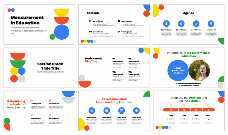 Measurement in Education Google Slides PowerPoint Templates