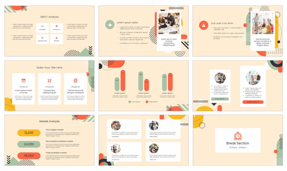 Modern Abstract Free Google Slides Theme PowerPoint Templates