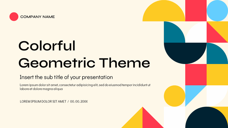 Creative presentation - Free PowerPoint template Google Slides theme