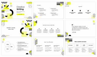 Creative Writing Presentation Template - Google Slides PowerPoint