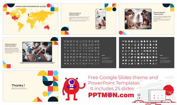 Colorful Geometric Theme Google Slides PowerPoint Templates