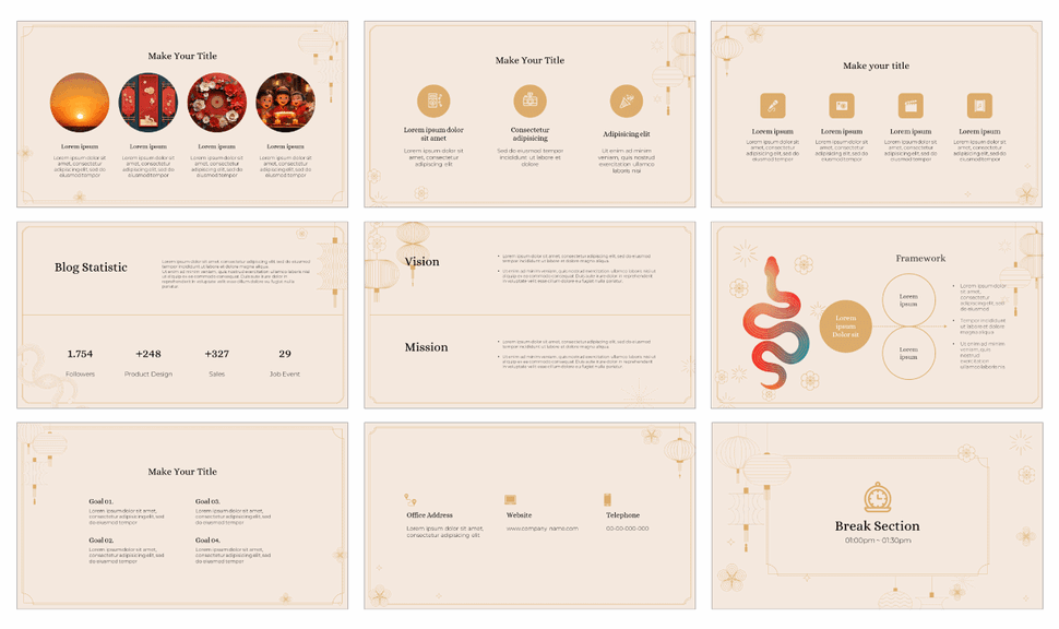Chinese New Year 2025 Google Slides PowerPoint Templates