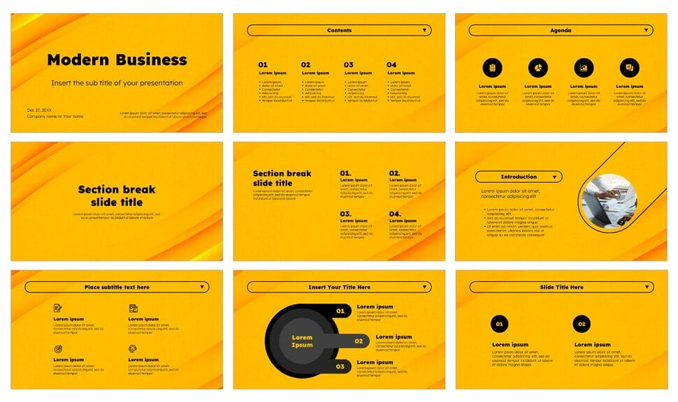 Modern Business Google Slides Themes PowerPoint Templates