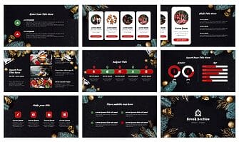 Merry Christmas Newsletter Google Slides PowerPoint Templates