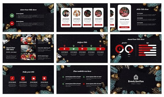 Merry Christmas Newsletter Google Slides PowerPoint Templates