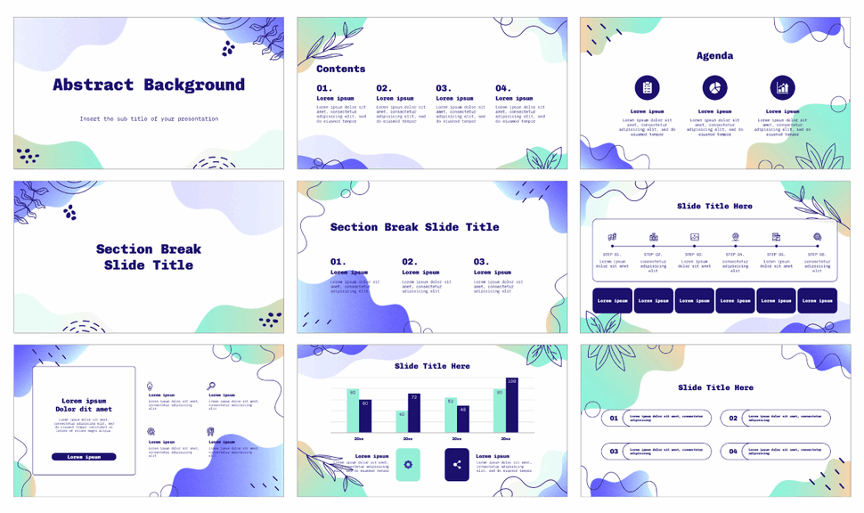 Abstract Background Google Slides Themes PowerPoint Templates