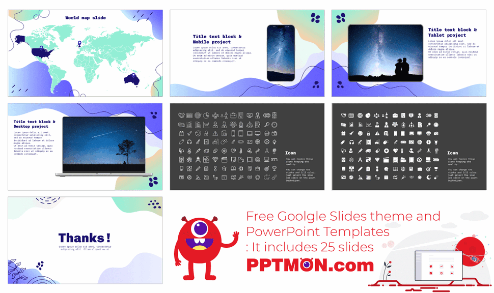 Abstract Background Google Slides Themes PowerPoint Templates