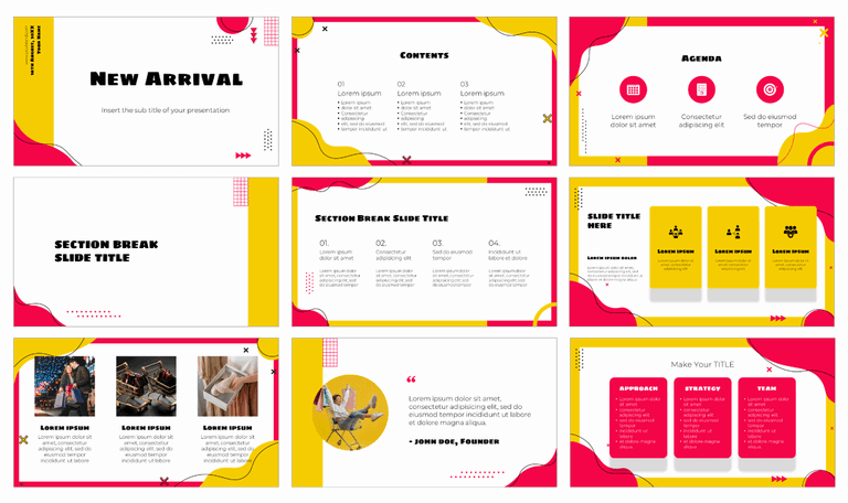 New Arrival Free Google Slides Themes and PowerPoint Templates