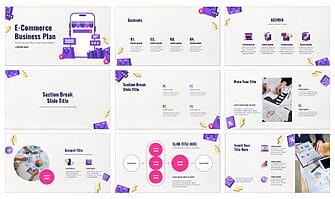 E-Commerce Business Plan Google Slides PowerPoint Templates