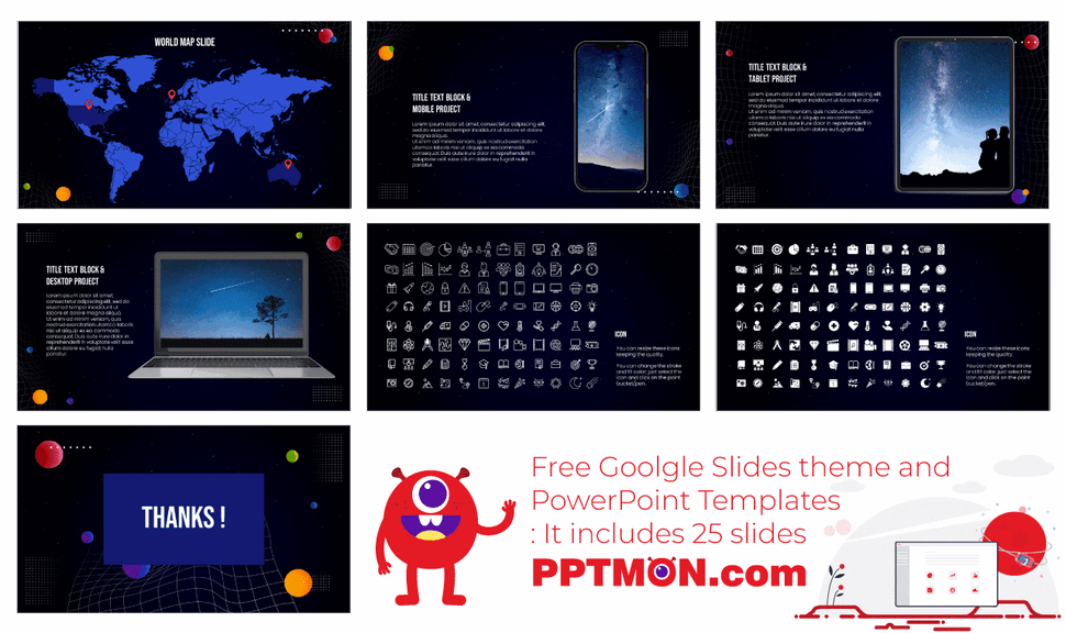 Futuristic Mesh Grid Google Slides Themes PowerPoint Templates