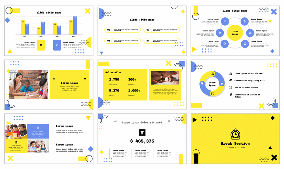 Grammar Lesson Presentation Templates - Google Slides PPT