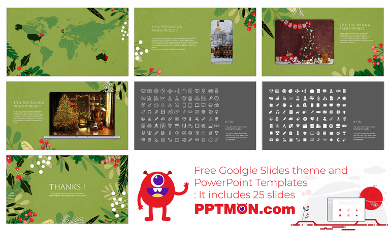 Christmas Design Google Slides Themes PowerPoint Templates
