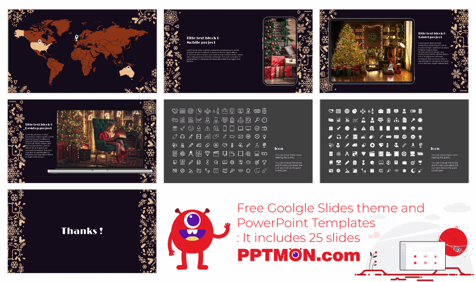 Christmas Wishlist Presentation Templates - Google Slides & PPT