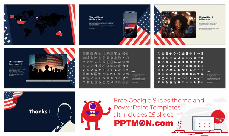 Happy Martin Luther King Jr Day Google Slides PPT Templates