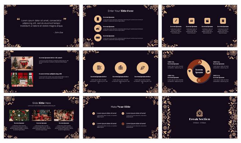 Christmas Wishlist Presentation Templates - Google Slides & PPT